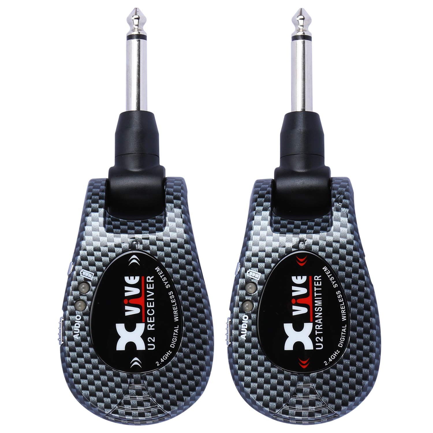 Xvive U2 Wireless Guitar System 2.4GHz Wireless Guitar Transmitter and Receiver for Electric Guitar Bass Violin Keyboard