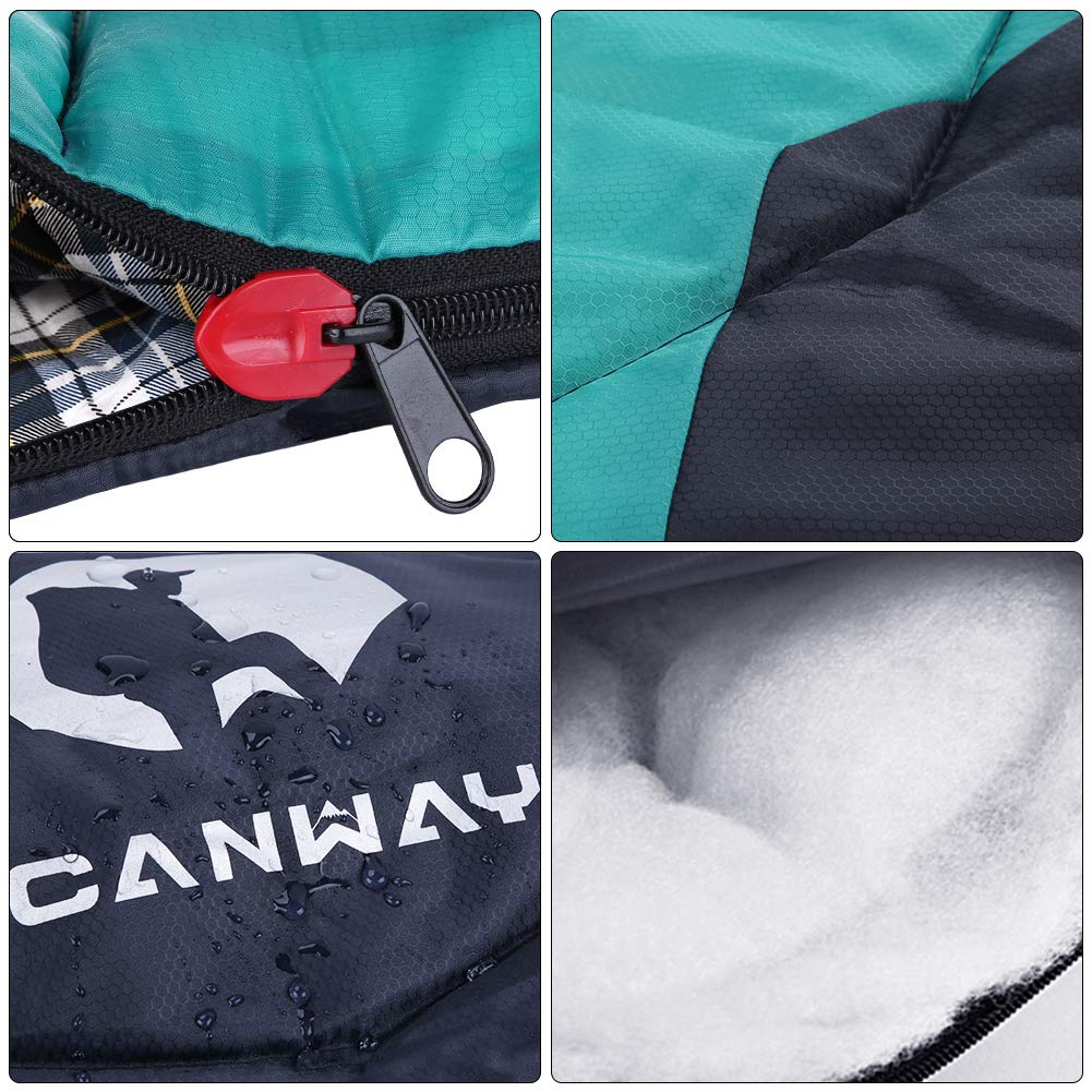 CANWAY Double Sleeping Bag,2 Person Sleeping Bag Lightweight Waterproof with 2 Pillows for Camping, Backpacking, or Hiking for Adults or Teens Queen Size XL & XXL