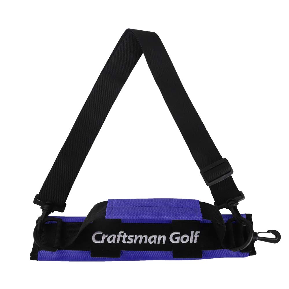 Craftsman Golf Portable Mini Carry Bag Shoulder Sleeve Bag Ideal for Golf Course (Blue (Update))