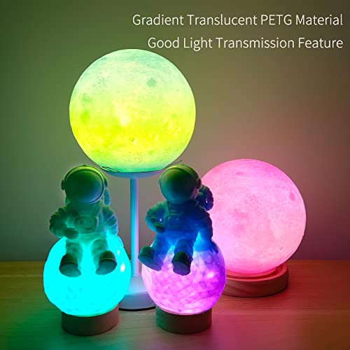 iSANGHU 4Packs Gradient Translucent PETG 3D Printer Filament Bundle, Color Changing 3D Printing Filament with Light Transmission Feature, PETG Filament 1.75mm for Most 3D Printers 250g*4 Spools