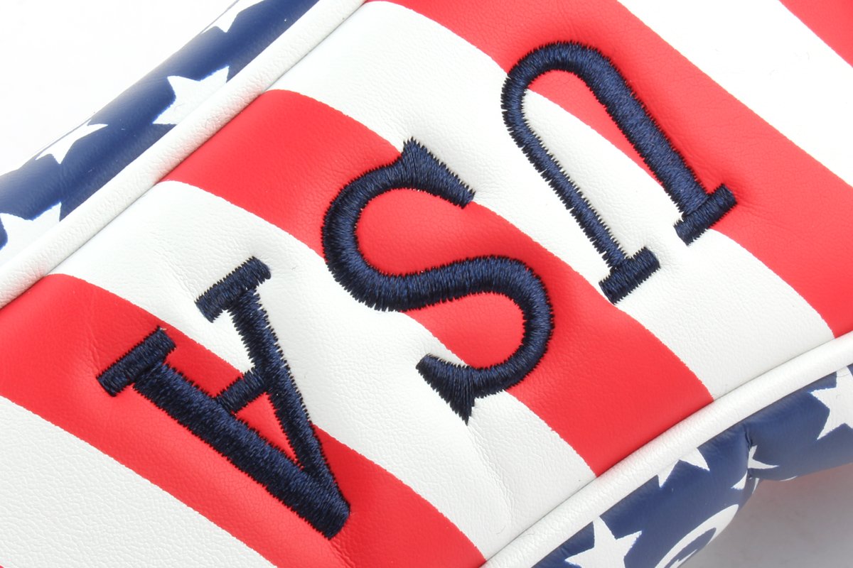 Craftsman Golf Stars and Stripes Black and Gray US Style Patriotic Head Covers for Woods and Driver, Hybrids …