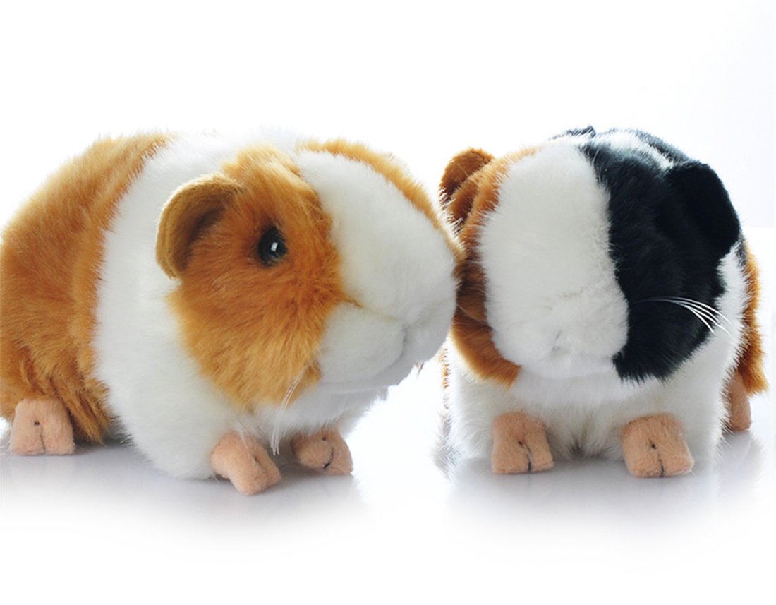 YAIRYANGTZE 2pcs Cute Plush Guinea Pig Stuffed Guinea Pig, 7 inch Plush Hamster Doll Stuffed Dutch Pig, Realistic Plush Guinea Pig