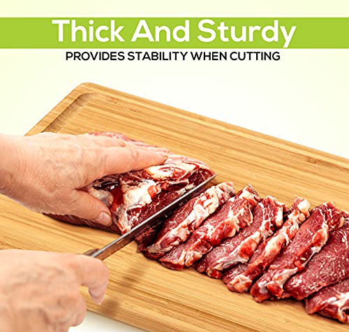 Utopia Kitchen Extra Large Bamboo Cutting Board (Natural, X-Large)