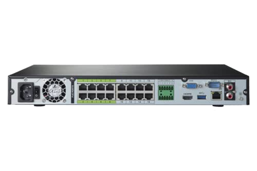 Lorex N4K3SD-1612WD-1 4K Smart Deterrence 16 Channel Surveillance System w/ N863A63B 4K 3TB Fusion NVR and 12 E892DD 4K Smart Deterrence Dome Cameras