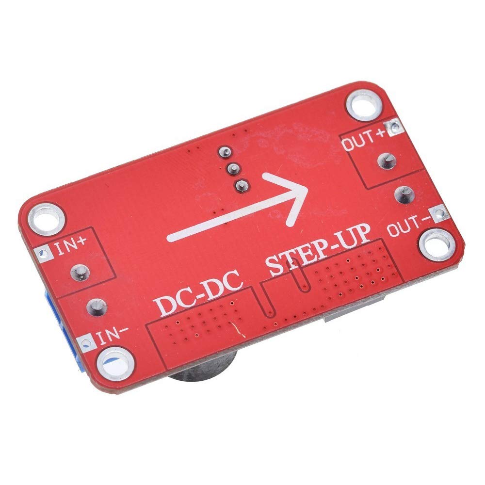 DKARDU 3 Pcs XL6019 DC-DC Boost Converter Module 5V 6V 12V 24V 3-35V to 5-40V 5A Step-Up Adjustable Voltage Regulator Power Supply Module with 24AWG Cable