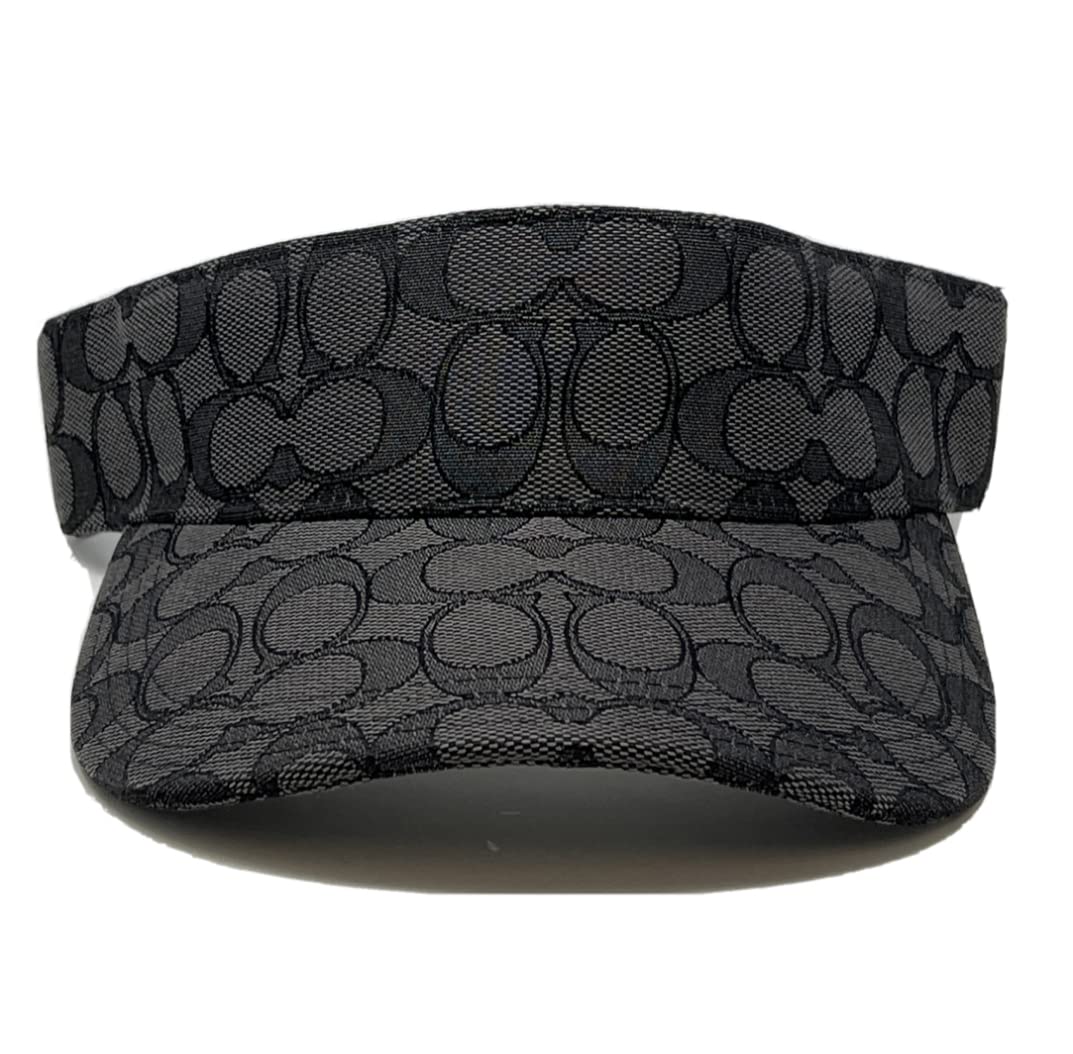 COACH Men's Signature Visor (Black Signature)