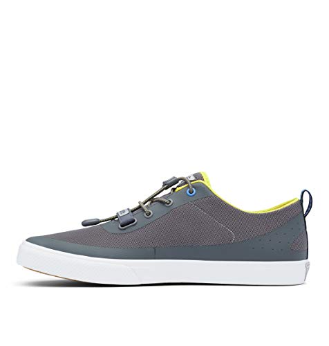 Columbia Mens Dorado CVO PFG Boat Shoe, Ti Grey Steel/Electron Yellow, 12 Wide US