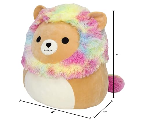 Squishmallows Official Kellytoy Plush 12" Leonard The Rainbow Mane Lion - Ultrasoft Stuffed Animal Plush Toy