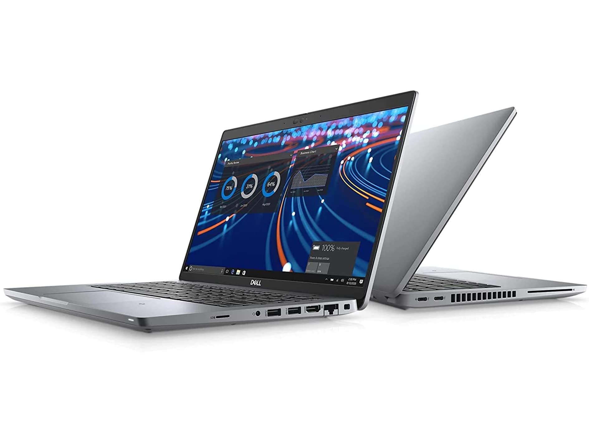 Dell 2022 Latitude 5000 14" FHD Touchscreen Notebook, Intel Core i5 1145G7, 16GB RAM, 1TB SSD, Intel Iris Xe Graphics, Finger Print Reader, Keyboard Backlight, Webcam, Silver, Windows 10 Pro
