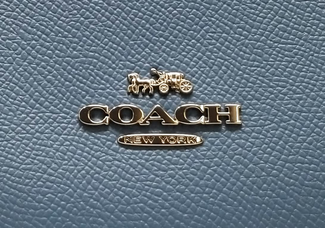 COACH Women's Katy Satchel in Crossgrain Leather (Indigo)