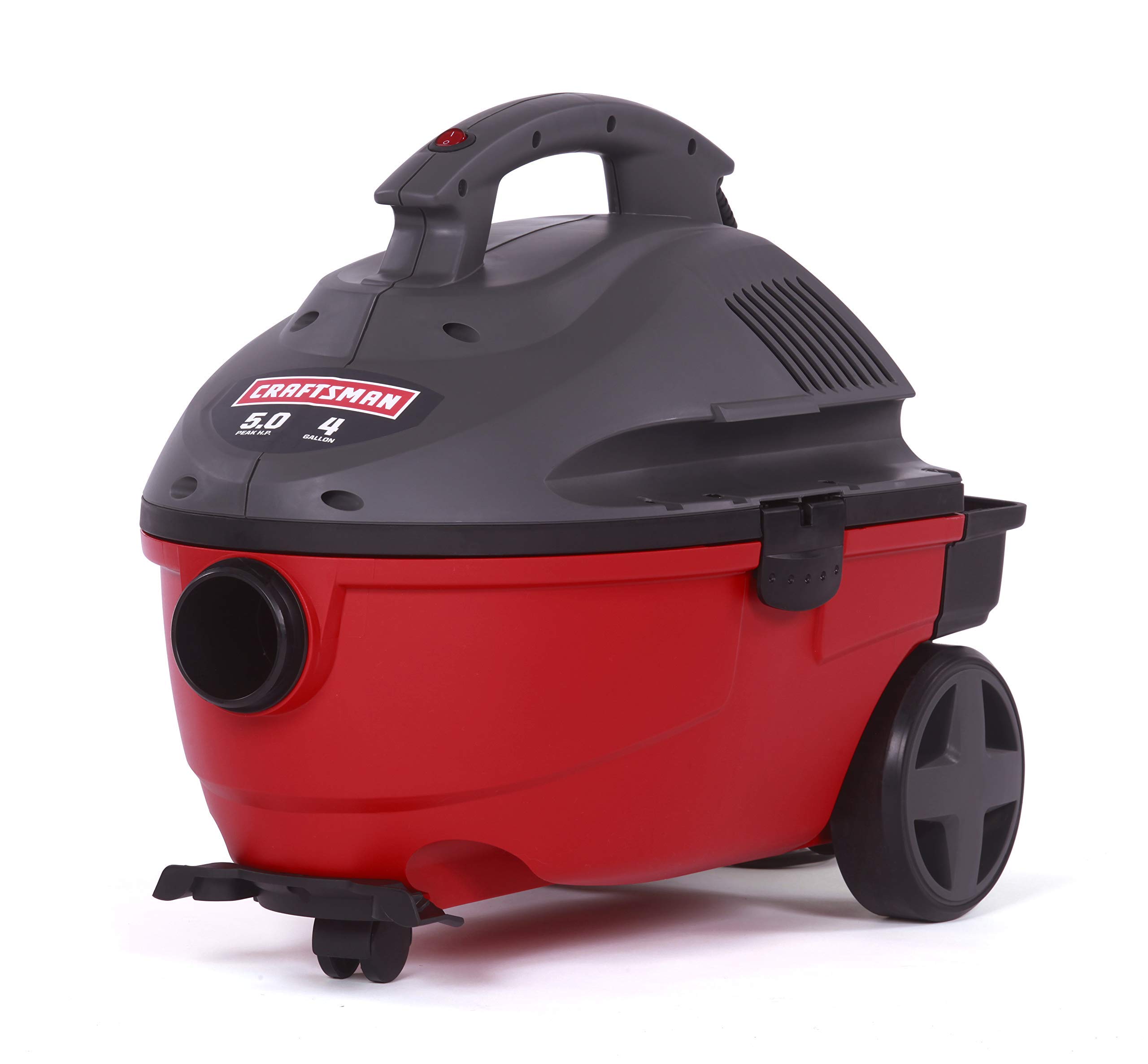 CRAFTSMAN 17612 4 Gallon 5.0 Peak HP Wet/Dry Vac, Portable Shop Vacuum with Attachments (Renewed)