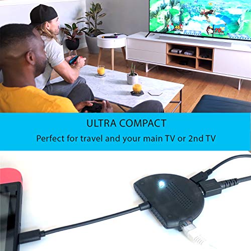 CharJenPro Stingray Switch Dock with Ethernet for Switch docking station: HDMI, 2 USB, Ethernet, USB C Power Delivery.