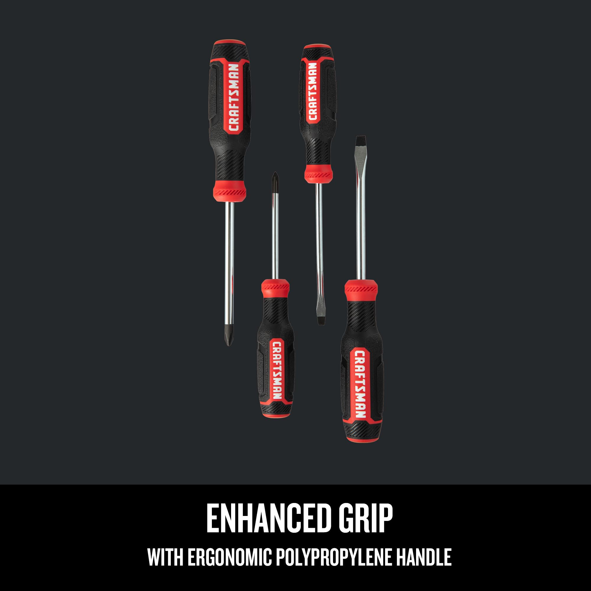 CRAFTSMAN Bi-Material Screwdriver Set (4 pc) (CMHT65076)