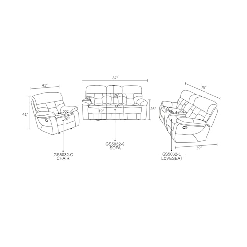 FUOROLA Berjaya Microfiber Living Room Sofa Set for Living Room, Game Room, Guest Room,Dormitory, Hotel
