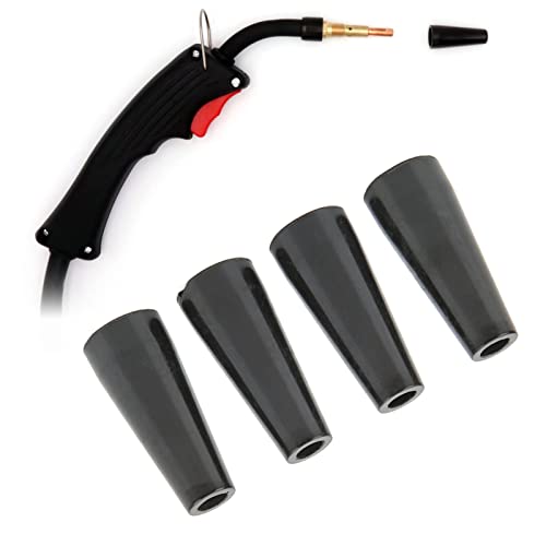 Flux Core Gasless Nozzle, Self Protection Reduce Arc Heat Loss 4Pcs High Strength Insulated MIG Welder Flux Core Gasless Nozzle Flexible for Home Decoration