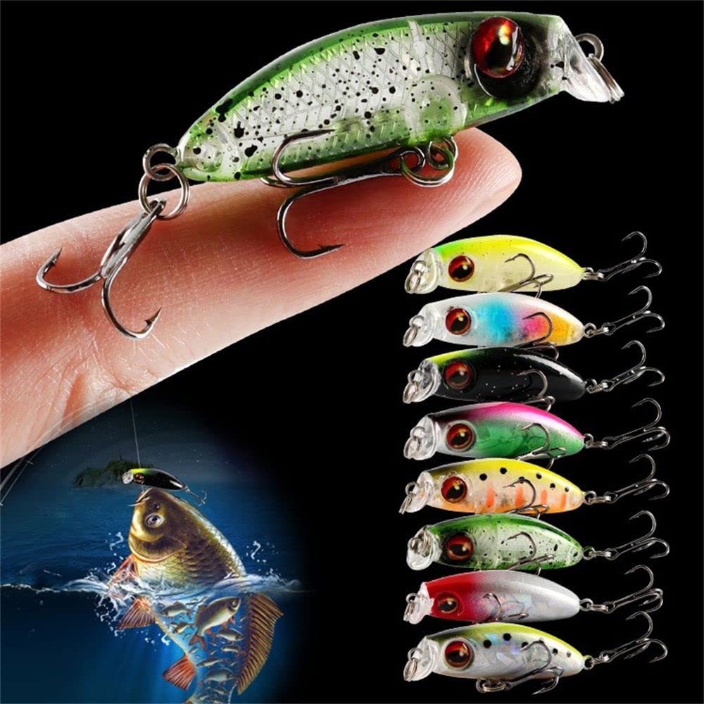 Crank Bait Wobbler Artificial Hard Lures Tackle Fishing Accessories 43mm/3.1g Floating Lure 1Pcs(6)