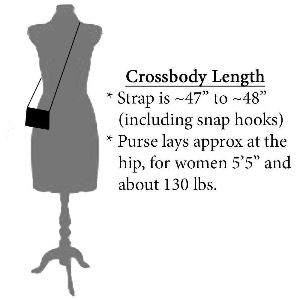 SaSarili Adjustable Replacement Cross Body Handbag Purse Strap Dark Espresso Brown 1 inch wide, 43-51 inch long with Antique Brass Tone Hardware