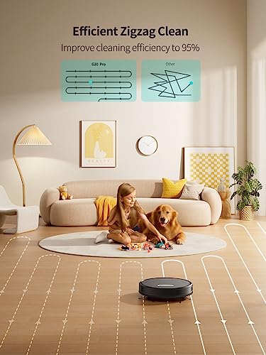 Honiture Robot Vacuum and Mop Combo, G20 Pro Robot Vacuum Cleaner 3 in 1, 4500pa Strong Suction, Self-Charging, App&Remote&Voice Control, Compatible with Alexa, Ideal for Carpet, Hard Floor, Pet Hair