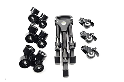 Glide Gear SYL 960 Floor Tripod Track Dolly Hybrid with Caster and Track Wheels