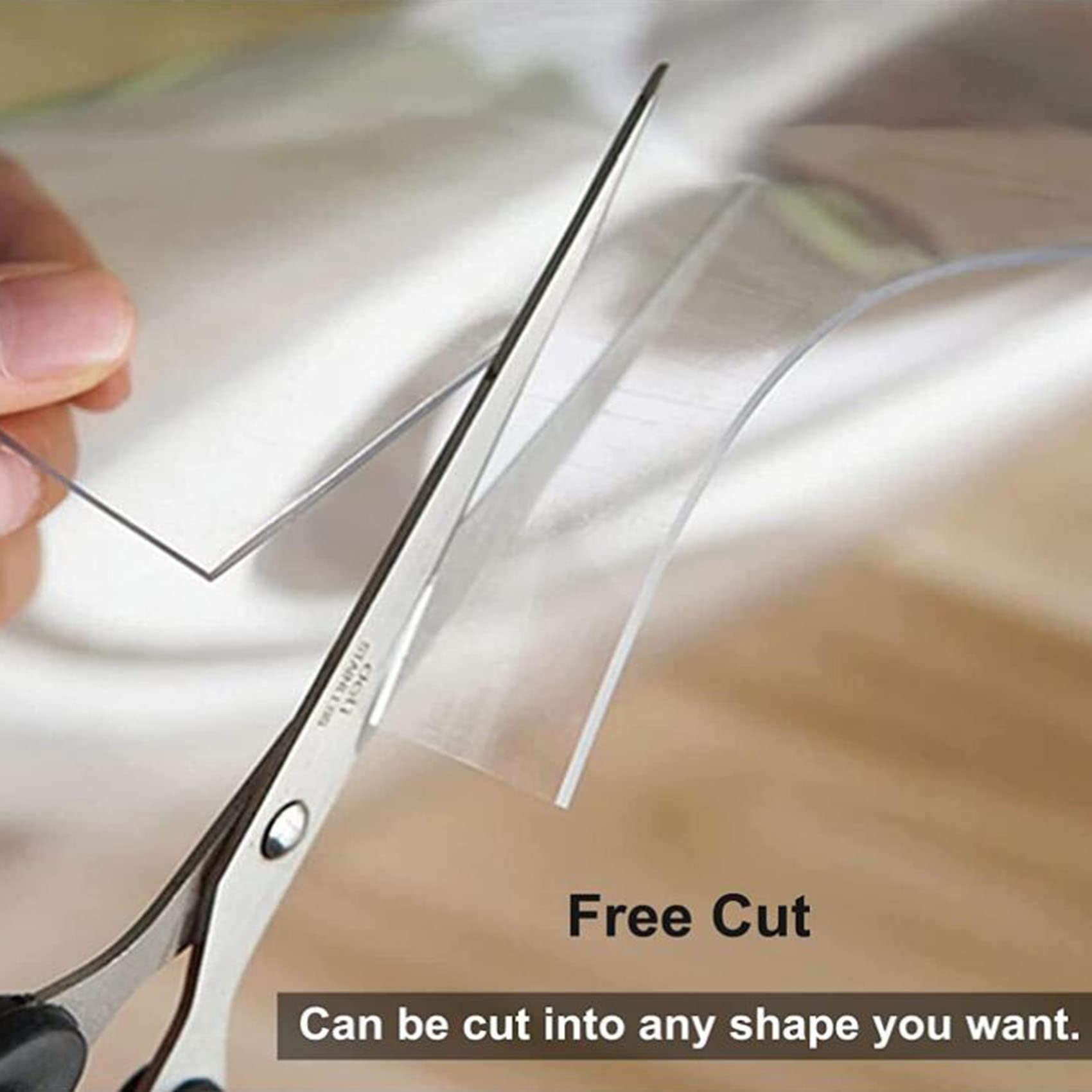 Clear PVC Desk Chair Mat Office Chair Mat for Hardwood Floor, Rectangular Vinyl Floor Protector Mat, Non-Slip Durable Floor Protector Mat for Office Home Hard Floor Carpet-70cm/90cm/110cm/130cm/150cm