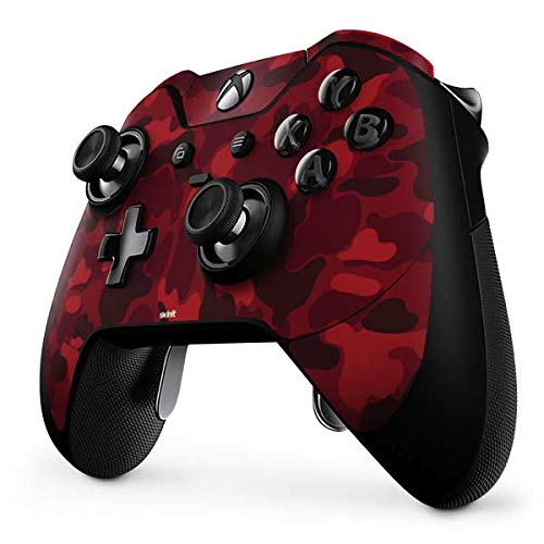 Skinit Decal Gaming Skin Compatible with Xbox One Elite Controller - Originally Designed Red Street Camo Design