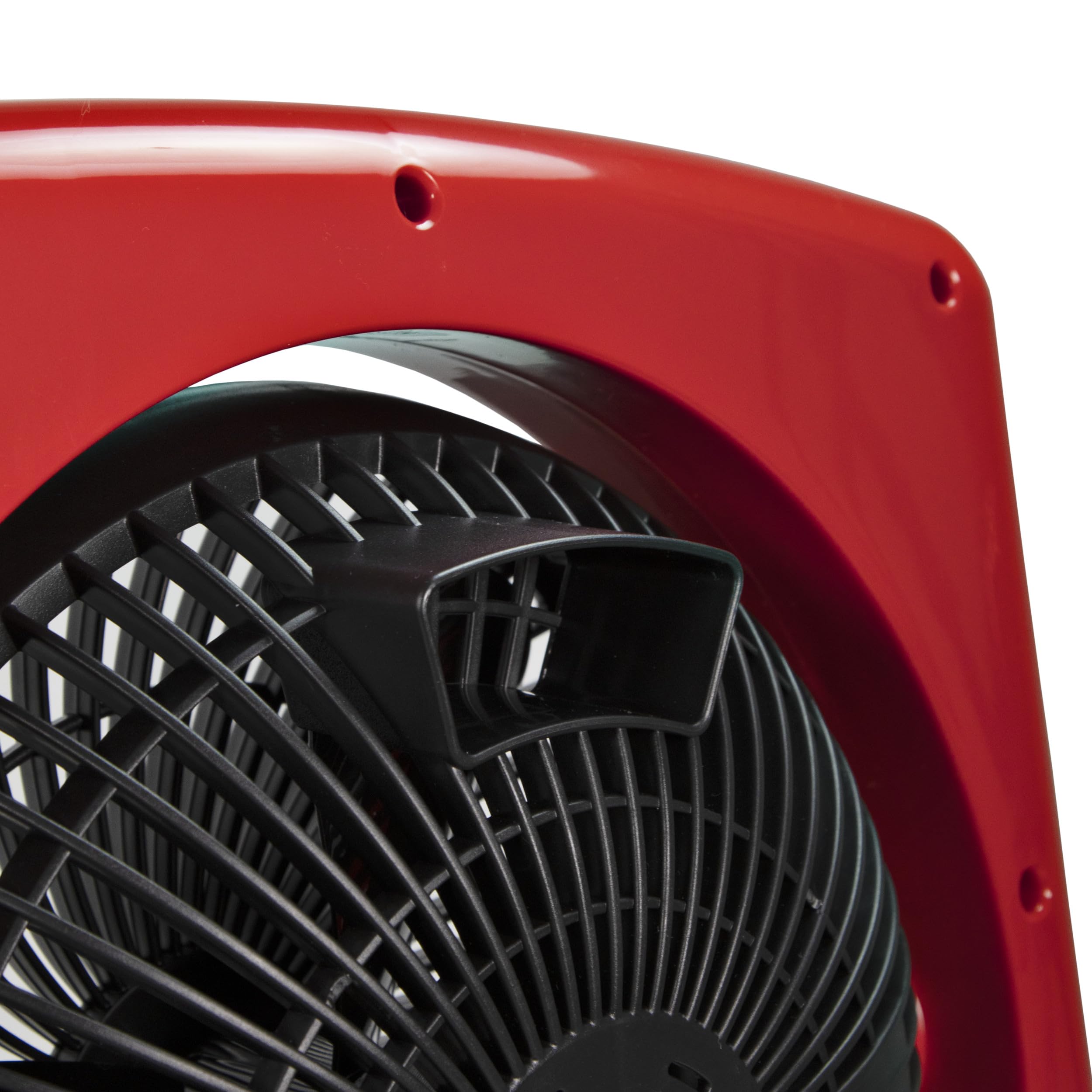 Comfort Zone 10" 3-Speed Turbo Table/Desk Fan with 180-Degree Adjustable Head, Adjustable Tilt, Ideal for Home, Bedroom & Office, CZ111RD