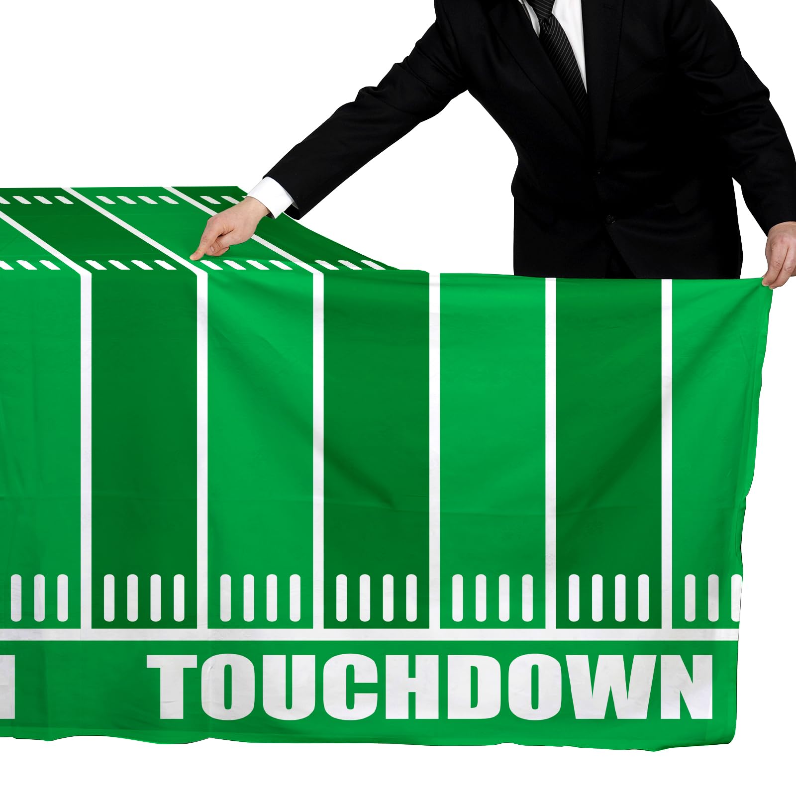 Football Party Decorations Disposable Tablecloth Plastic Touchdown Table Cover for Birthday Party Football Party Games Decoration 54 X 108Inch,2 Pack