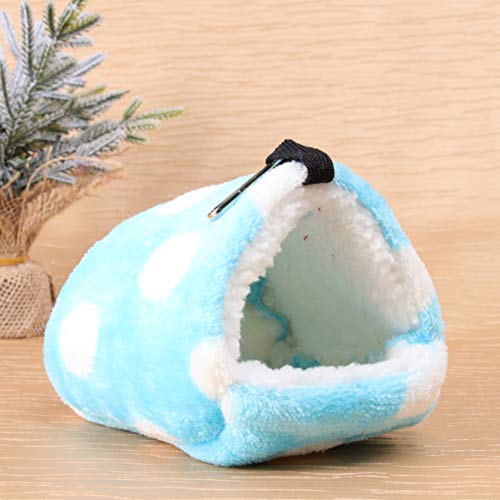 iplusmile 2pcs for Pig Bed Chinchilla Hammock, Xsblue Ferret Beds Plush Blue,Size Animals Blue Be Fleece Hanging Small and Mice Nest Soft - Hideaway Cotton L Bed, Hideout Hideout, Sleeping