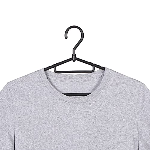 Plastic Hangers 20 Pieces for Clothes, Coats, Shirts, Closet Hangers Ideal for Everyday Standard Use, Hangers Black…