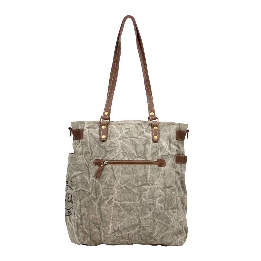 Myra Bag Broil Upcycled Canvas Shoulder Bag S-1226