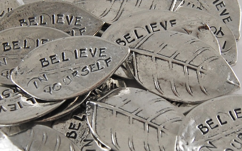 Set of 10 Believe in Yourself Sentiment Tokens