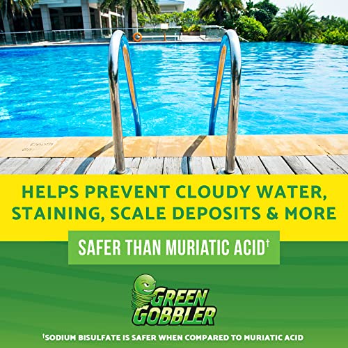 Green Gobbler pH Down | Pool & Hot Tub Spa pH Reducer | pH decreaser | Sodium Bisulfate | 25 lb Pail