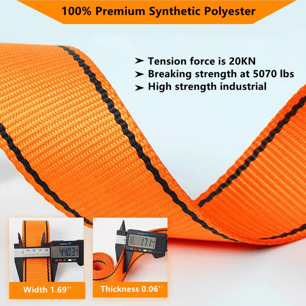 GLOROUSCHU Full Body Safety Harness Tool Fall Protection,OSHA/ANSI Compliant,ASTM F1774certified | INTERNAL Shock Absorbing Lanyard(Orange)