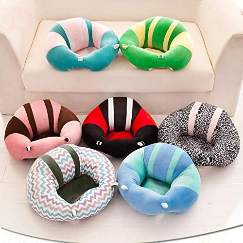 CNluca Soft Cute Baby Support Seat Plush Sofa Colorful Soft Baby Infant Learning to Sit Chair Keep Sitting Posture Chair Leopard Print