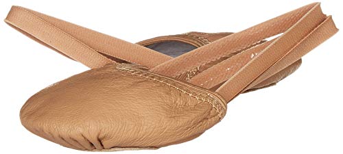 Dance Basix Leather Half Sole Dance Turner for Women, Men, Boys & Girls Tan