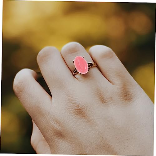 Gemstone Beads 20pcs Oblate Handmade Jewelry DIY Crafts Round Crystal Beads Oval Gemstone Crystal for Jewelry Making Jade Stone DIY Flat Gemstones DIY Charms Natural