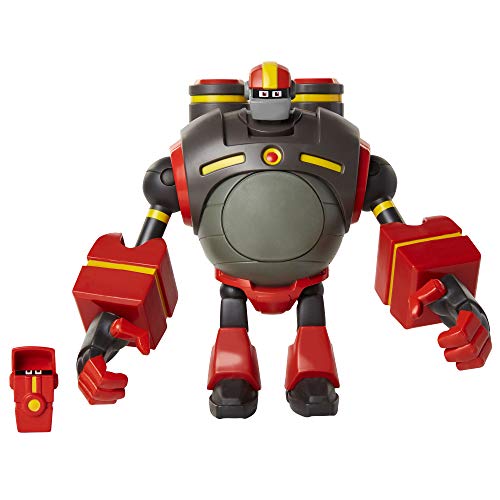 Mega Man Fully Charged β Deluxe Guts Man Articulated Action Figure with Expanding Belly and Guts Man Buster Accessory (to swap onto the Mega Man figure)! Based on the new show!
