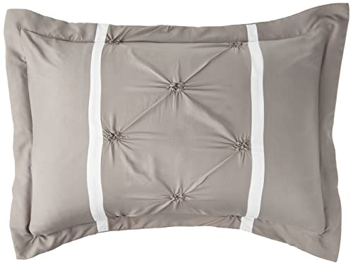 Vermont Grey Queen 8 Piece Comforter Bed in A Bag Set
