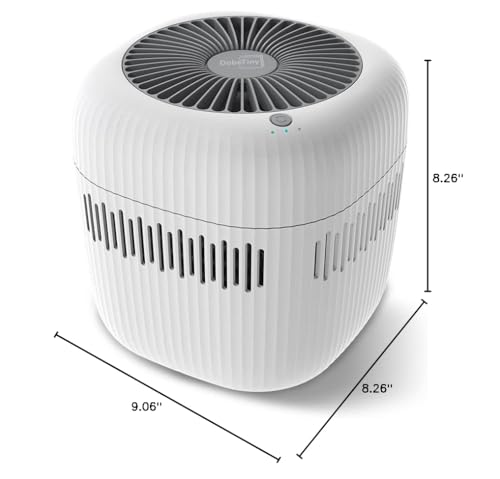 DobeTiny Humidifiers for Bedroom,No Mist Evaporative Humidifier(2.5L), Replaceable Filter with Adjustable night light,Auto Shut-Off
