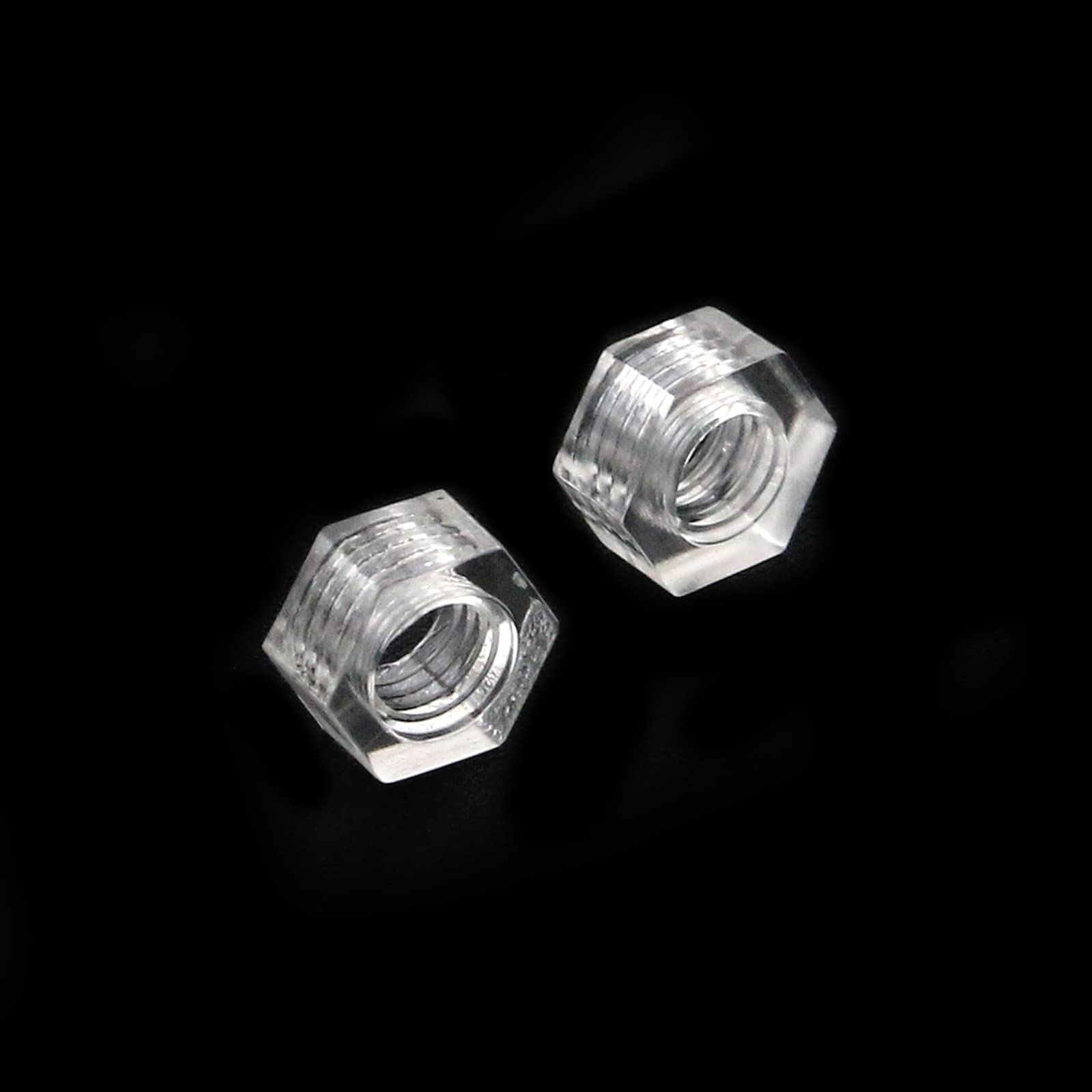 Dnyta 100pcs M5×20mm Plastic Screws Clear Acrylic Mounting Screws Cross Screws Round Head