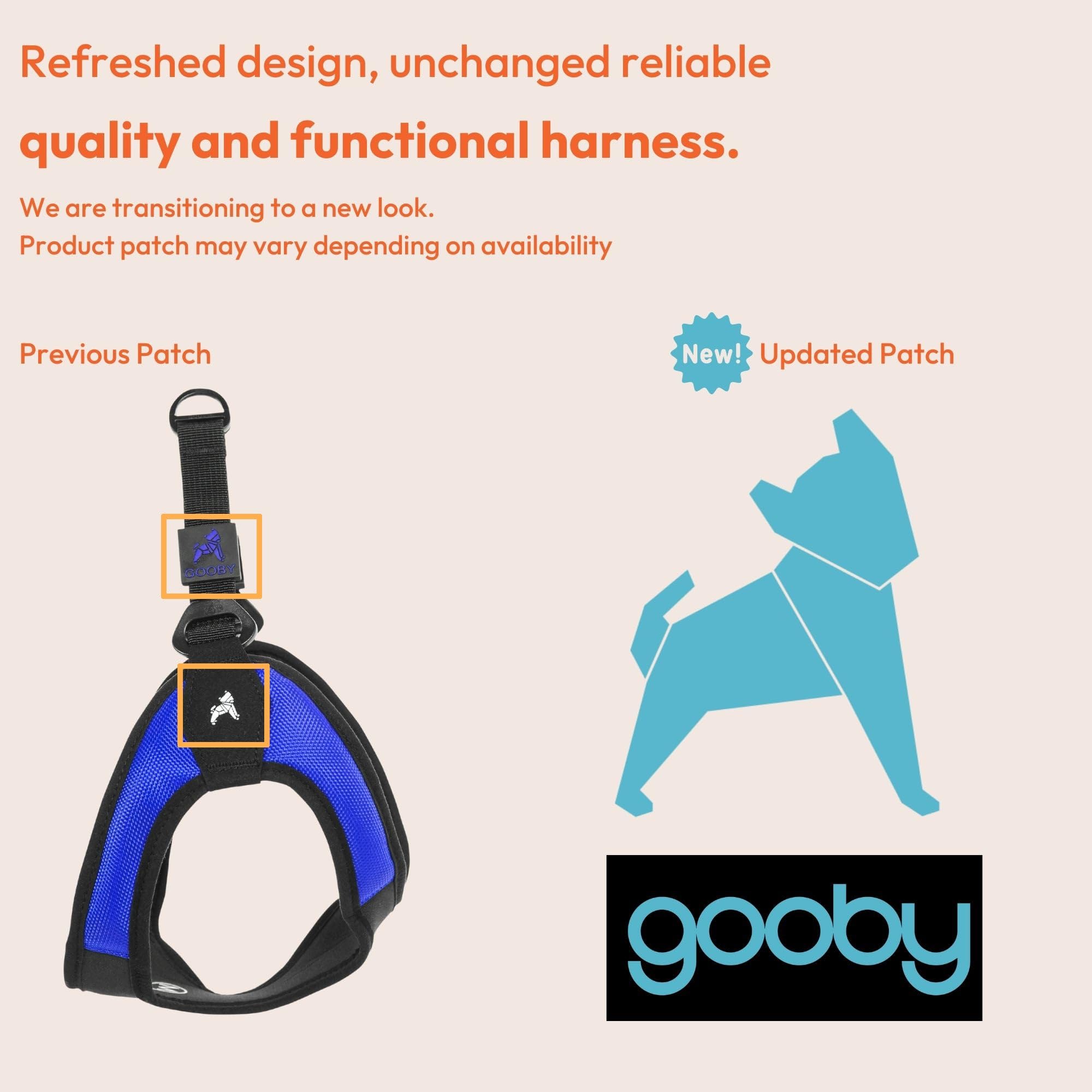 Gooby Turquoise X-Small Easy Fit Harness - No Pull Patented Design for Small Dogs with Quick Release Buckle