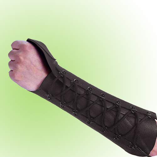 CAROL Traditional Archery Shooting ARM Guard Glove Cow Leather AG309 Black L/H