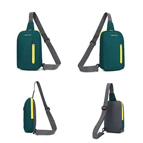 JEBATOXI UltraLight Crossbody Sling Backpack Sling Bag Travel Hiking Chest Bag Daypack