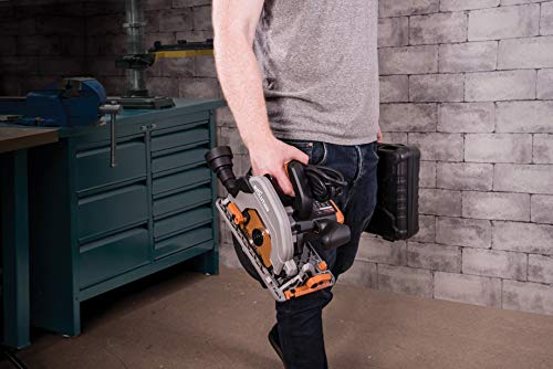 Evolution Power Tools R185CCS 7-1/4" TCT Multi-Material Cutting Circular Saw, 7-1/4", Orange