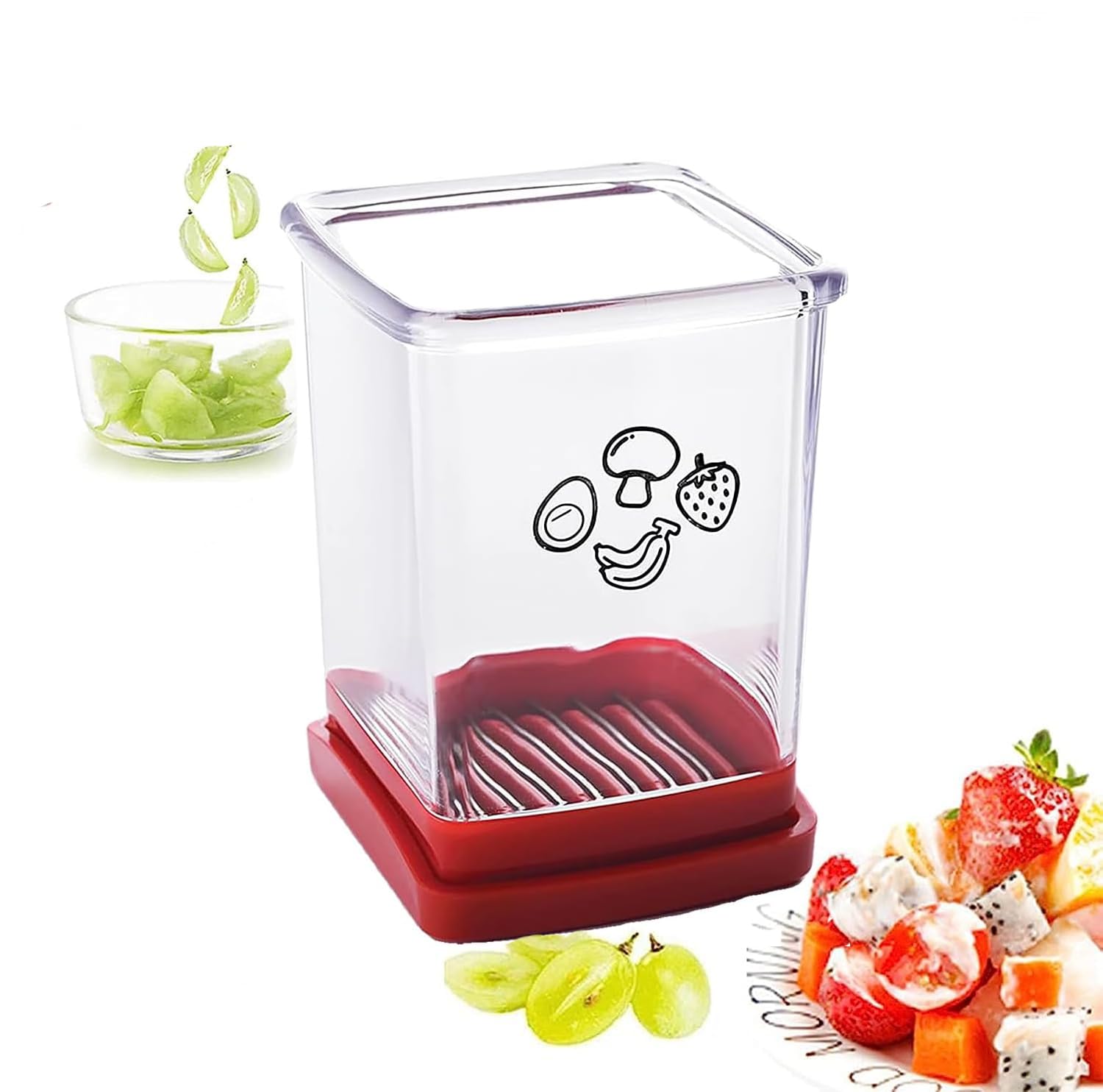 Cup Slicers,Strawberry Slicer, Banana Slicers,Egg Slicers,Quickly Making Fruit Vegetable Salad | Creative Kitchen Gadget
