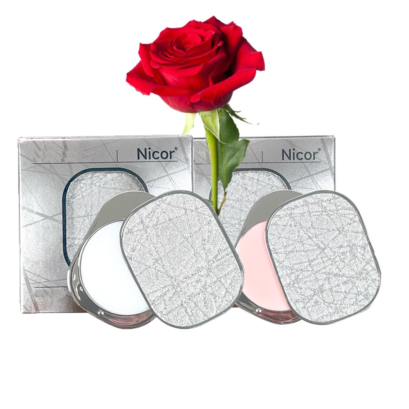 Grospe 2PCS Solid Balm Sets Solid Perfume Portable Pocket Balm Perfume Perfect for Travel Use Natural Fragrance Perfume for Men and Women
