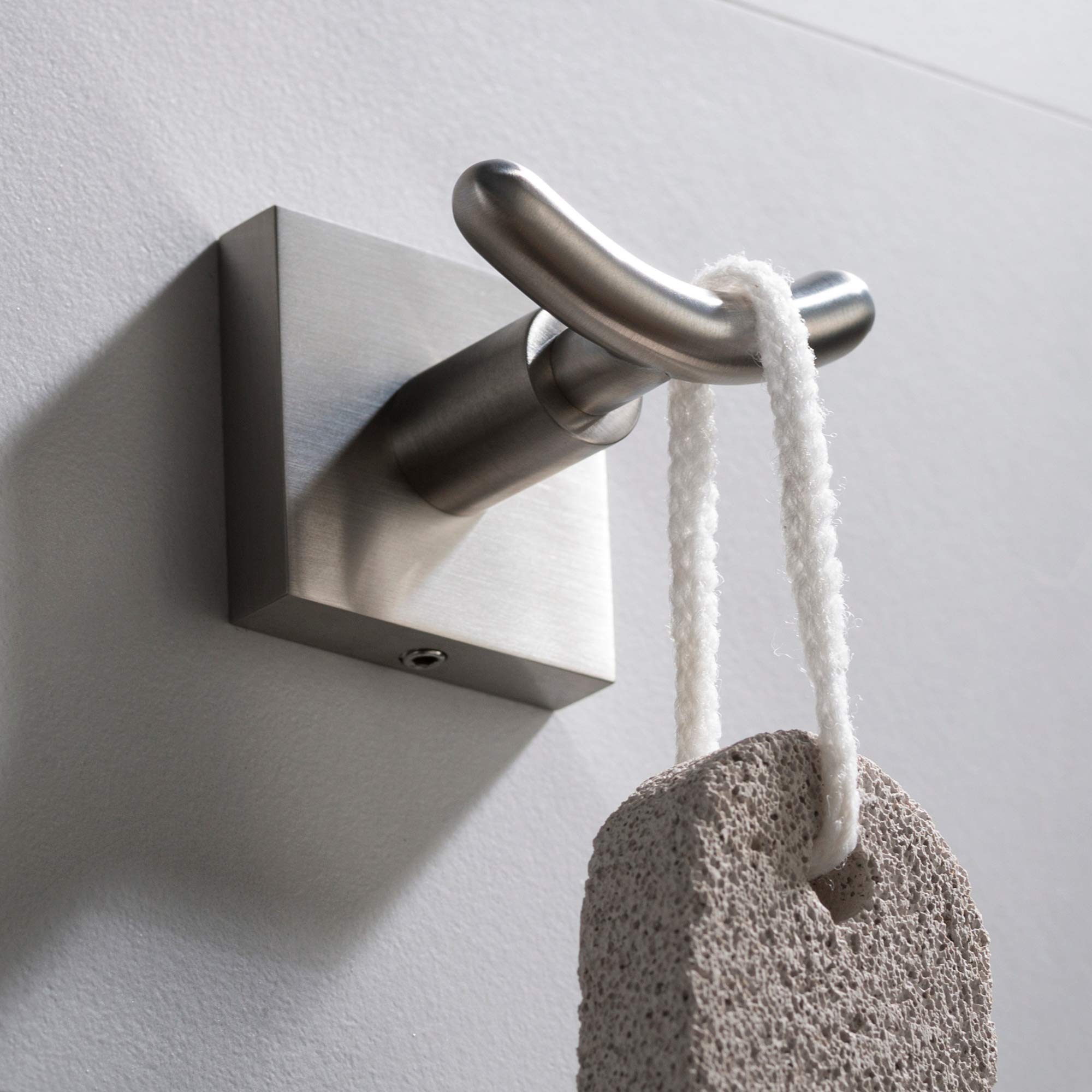 Kraus Ventus Bathroom Robe and Towel Double Hook, Brushed Nickel Finish, KEA-17702BN