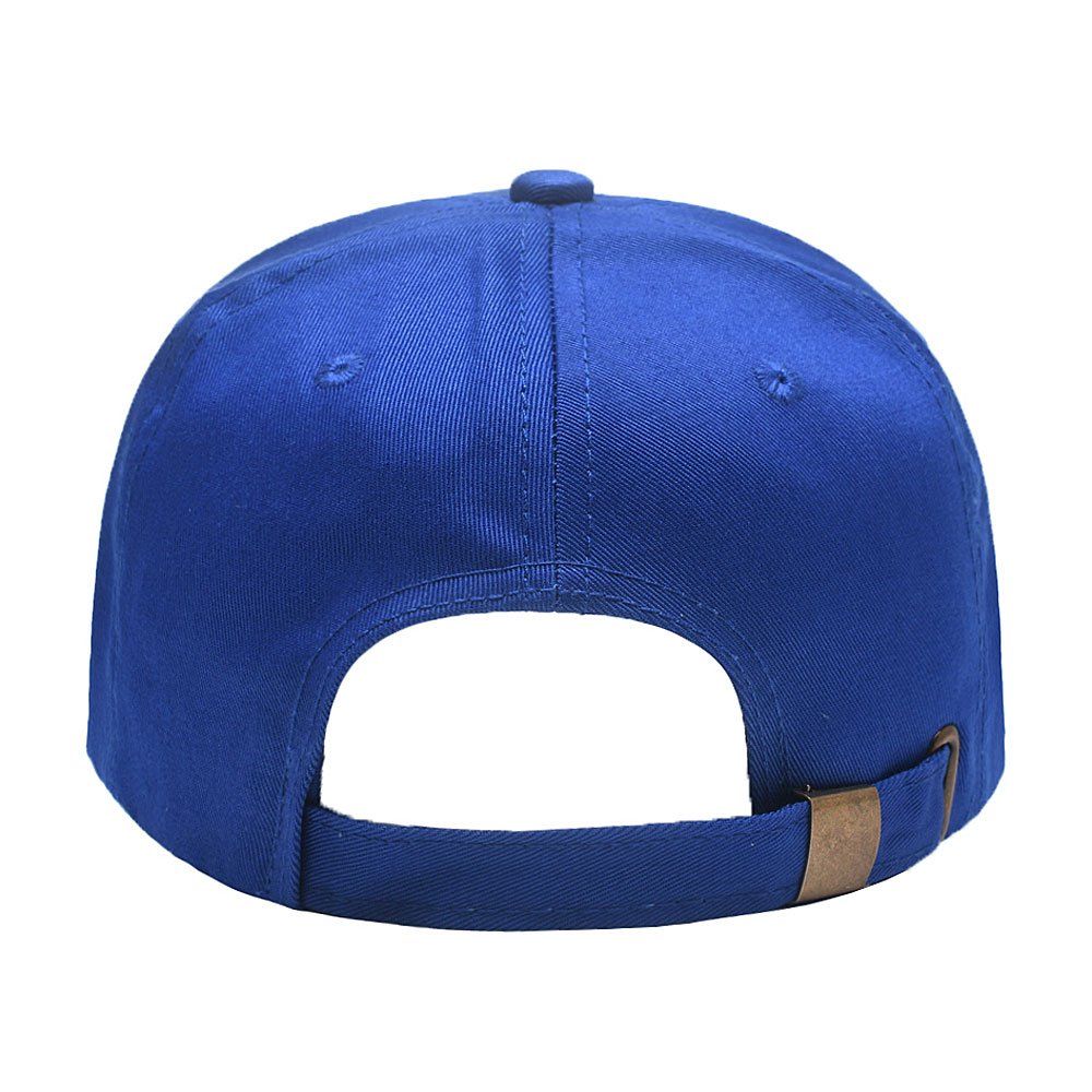 Custom Baseball Cap with Your Text,Personalized Adjustable Trucker Caps Casual Sun Peak Hat for Gifts (Bright Blue, one Size)