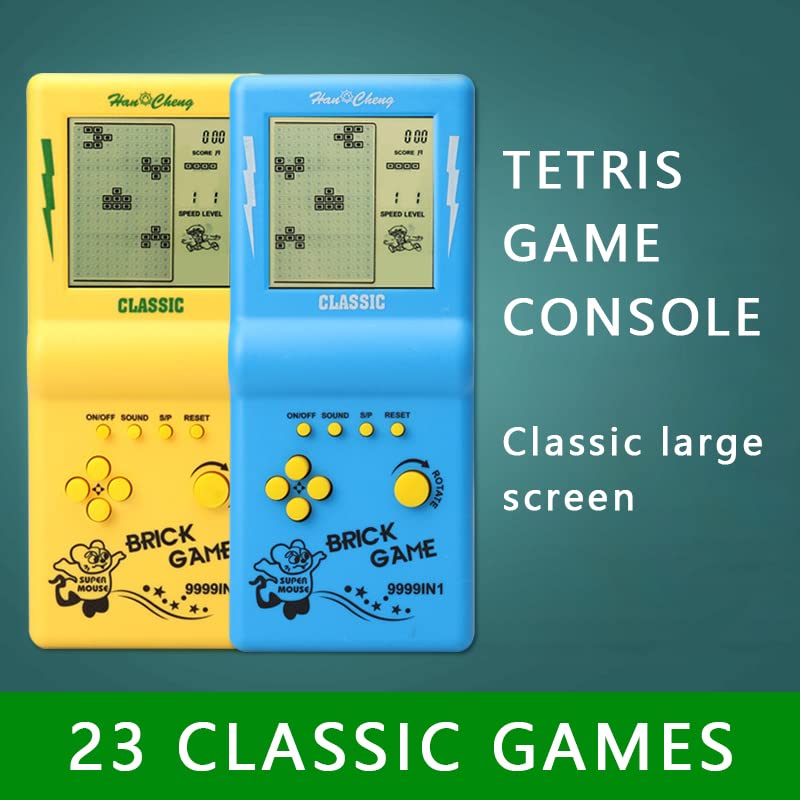 Block Game Palm Game Machine Big Screen Block Game Machine Nostalgic Classic Black and White Electronic Palm Game Machine