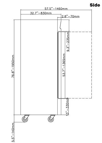 Kelvinator KCHRI27R1DRE 26 3/4" One Section Reach in Refrigerator, Silver